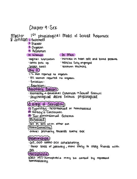 Chapter 9 Sex This Lecture Talks About The Differences Between Male