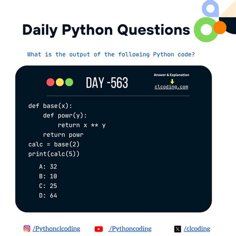 Python Coding Challenge Day 563 What Is The Output Of The Following Python Code ~ Computer