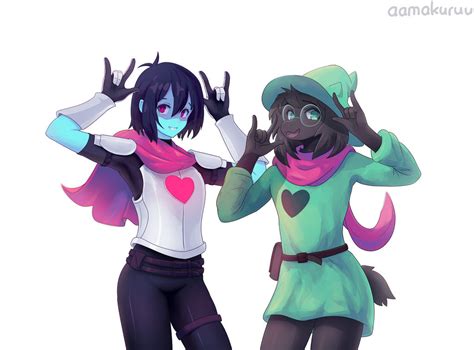 Kris And Ralsei By Aamakuruu On Deviantart