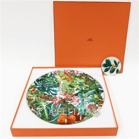 Hermes Passifolia Platter Round Large Hermes China Hermes China