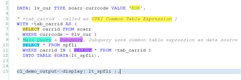 Use Of Keyword With In Abap Sql Sapcodes