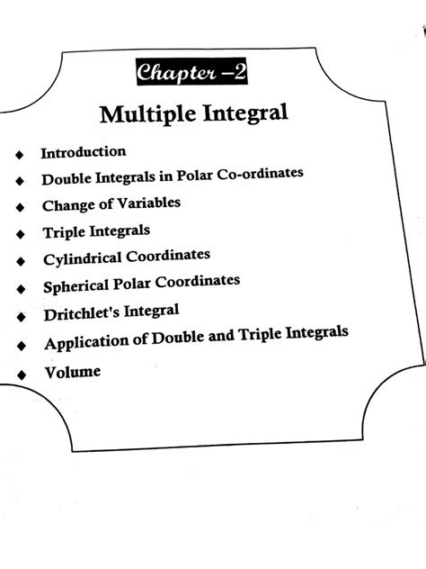 Multiple Integral Pdf
