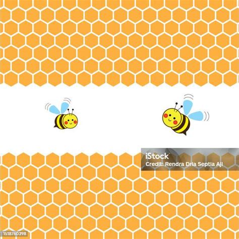 육각형 격자 셀과 흰색 배경 벡터 그림에 꿀벌 만화 로고가 있는 벡터 벌집 일러스트레이션 프리미엄 디자인 벡터 Eps10 0명에 대한 스톡 벡터 아트 및 기타 이미지
