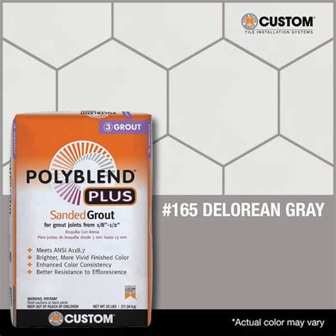 Custom Building Products Polyblend Plus 165 Delorean Gray 25 Lb