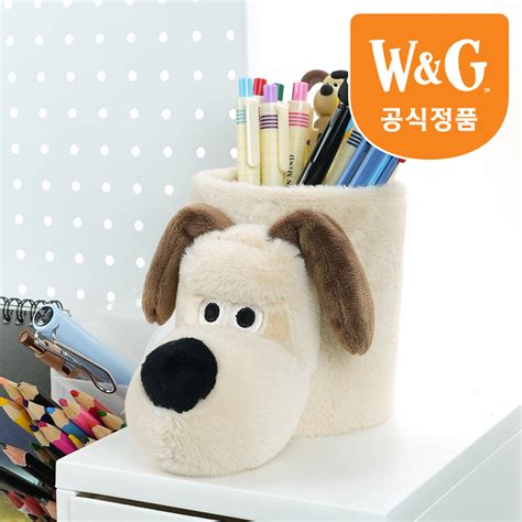 도아브스토어 월레스와 그로밋 인형 펜꽂이 연필꽂이 볼펜꽂이