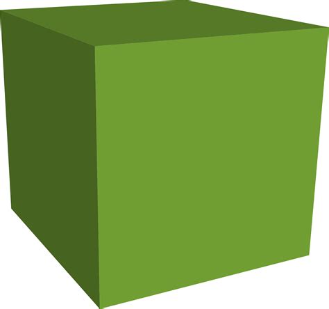 Clipart Green Cube