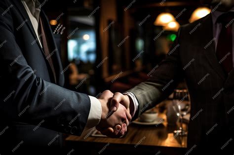 Premium Photo Handshake Between Ceo And Nonprofit Director At A