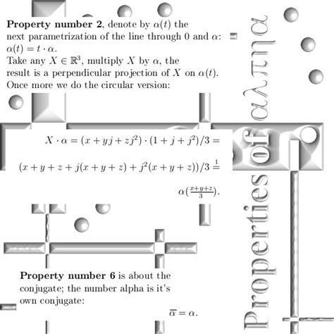 Seven Properties Of The Number Alpha 3dcomplexnumbers