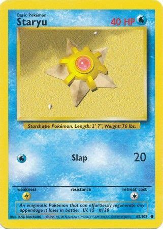 Staryu 65102 Common Pokecardsgt