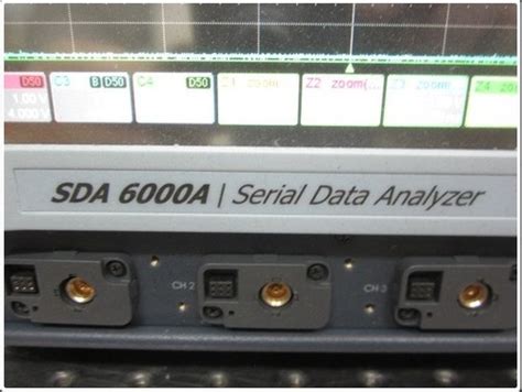 Lecroy Sda 6000a 4 Ch 6 Ghz Serial Data Analyzer Sda6020 Sda8620a