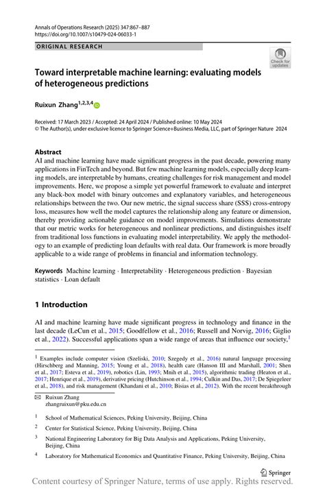 Toward Interpretable Machine Learning Evaluating Models Of
