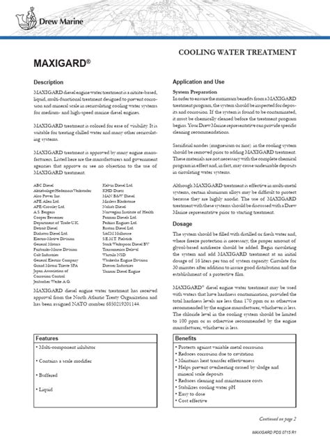Maxigard Pds Pdf Water Corrosion