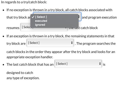 Solved In Regards To A Trycatch Block • If No Exception Is