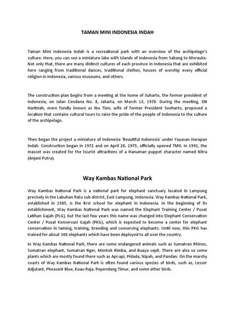 Taman Mini Indonesia Indah Pdf
