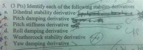 Solved 5 3 Pts Identify Each Of The Following Stability