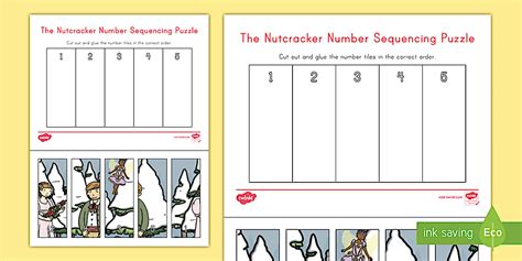 The Nutcracker 1 5 Number Sequencing Puzzle Twinkl