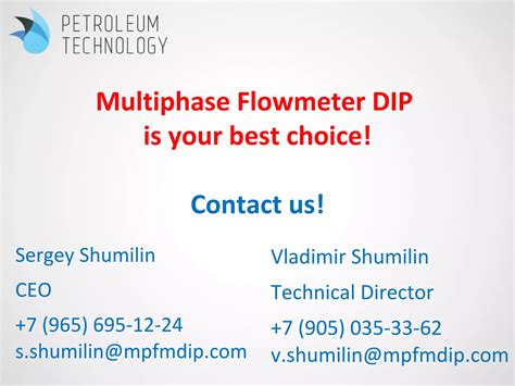 Dip Multiphase Flowmeter Ppt