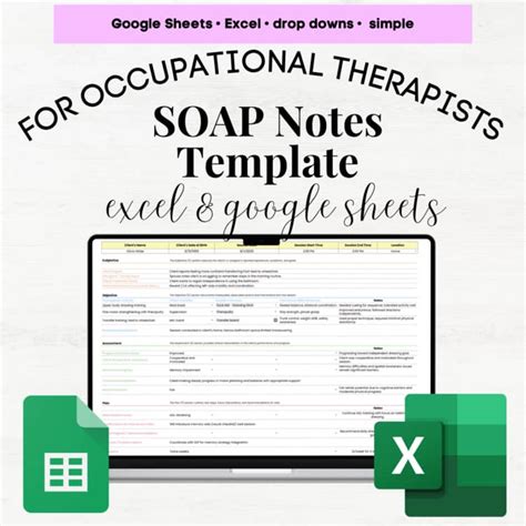 Occupational Therapy Soap Note Template Ot Soap Note Template Tpt