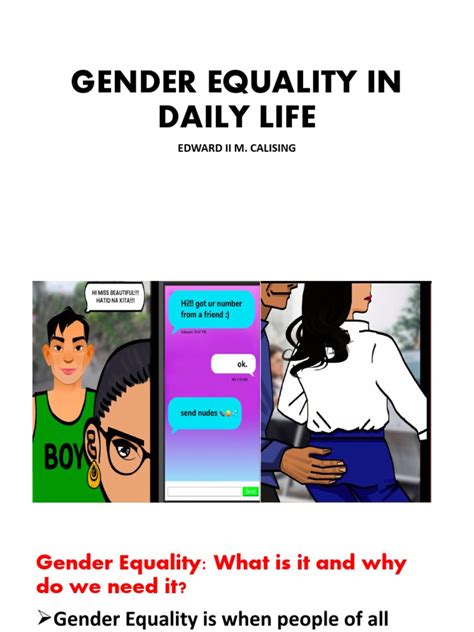 Gender Equality Presentation Pdf