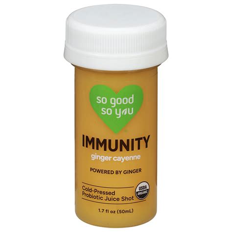 So Good So You Ginger Cayenne Immunity Shot Shop Juice At H E B
