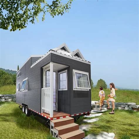 Prefab Tiny House On Wheels Cabin Kits With Light Gauge Steel Framing