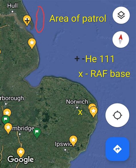 Map Of Raf Bases In Hull And Surrounding Areas