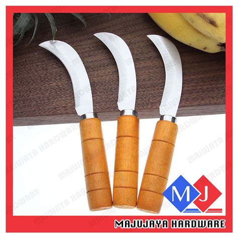 Banana Sickle Cutting Pineapple Stainless Steel Fruit Knife Curved