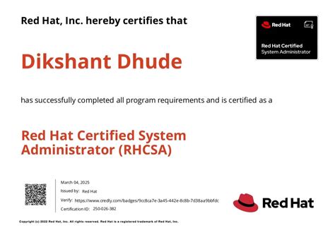 Rhcsa Redhat Linux Certification Gratitude Learning Thankful