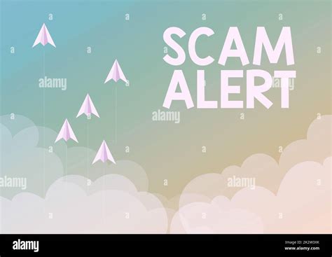 Writing Displaying Text Scam Alert Business Concept Warning Someone About Scheme Or Fraud