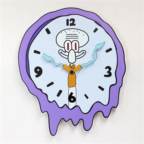Cartoon Cartoon Octopus Wall Clock Silent Clock Spongebob Squarepants