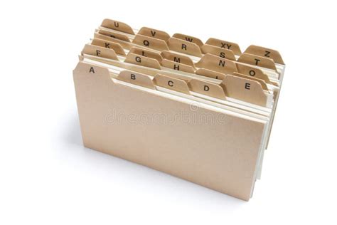 Index File Stock Photo Image Of Organizer Records Business