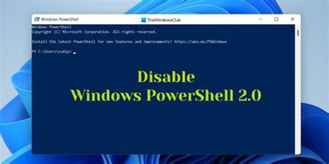 How To Disable PowerShell V In Windows