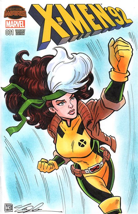 X Men Rogue Sketch Cover By Timshinn73 On Deviantart
