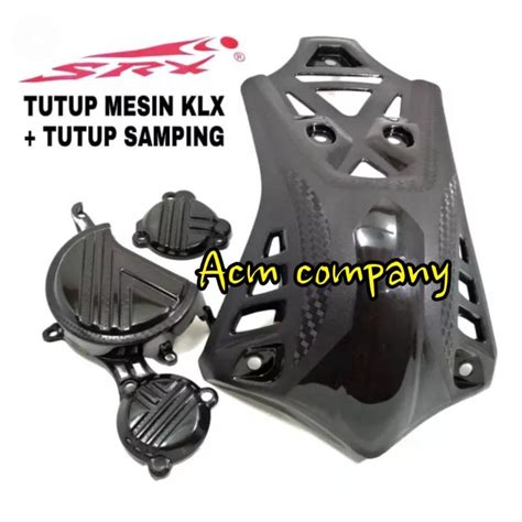 Jual Tutup Cover Mesin Set Engine Mesin Bawah Blok Kiri Kanan Kawasaki Klx Srx Shopee