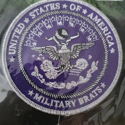 Military Brat Gold Trim Ceremonial Flag Pin Etsy