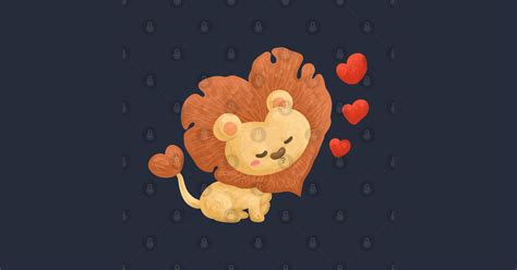 Lion Kisses Valentine T T Shirt Teepublic