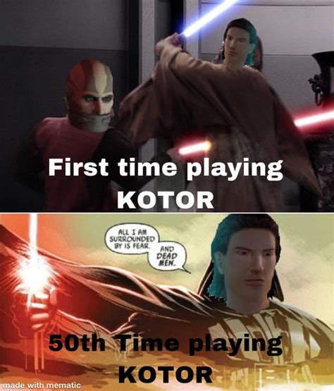 First Time Playing Kotor Vs 50th Time Playing Kotor Star Wars Knights Of The Old Republic In