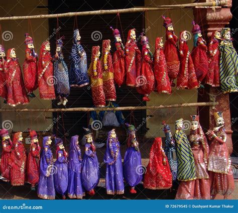 Indian Handmade String Puppets Of Rajasthan India Stock Image Image