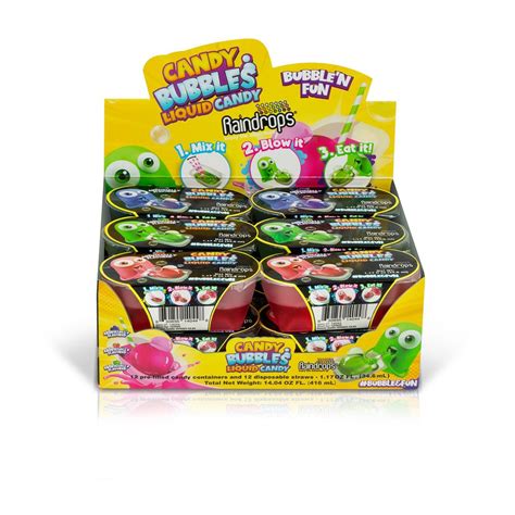 Raindrops Candy Bubble 12ct Box Jacks Candy