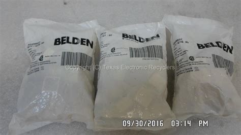 Qty 150 Belden A0405537 1 Port Blank Insert Almond Use W Mdvo