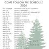 Come Follow Me 2026 Lesson Schedule Lds Come Follow Me Lessons Cfm