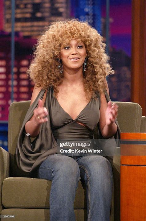 Beyonce Knowles At The Tonight Show With Jay Leno At The Nbc News