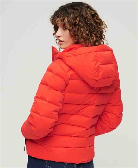 Hooded Microfibre Padded Jacket