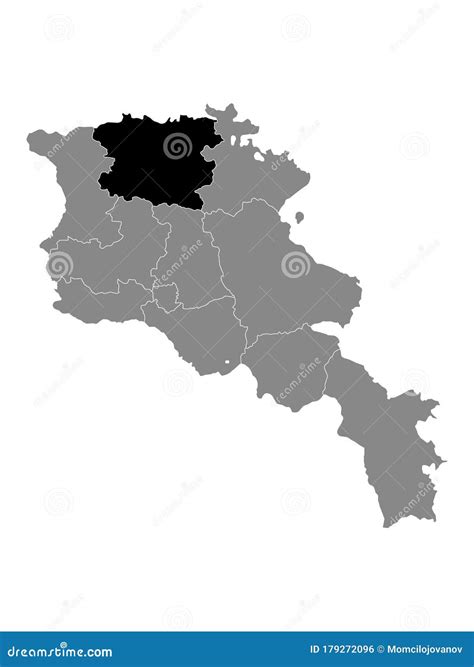 Location Map Of Lori Province Stock Vector Illustration Of Tactical