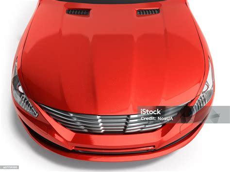 자동차 차량 보닛 후드 공중 상단 보기 3d 렌더링 후드에 대한 스톡 사진 및 기타 이미지 후드 차 꼭대기 Istock