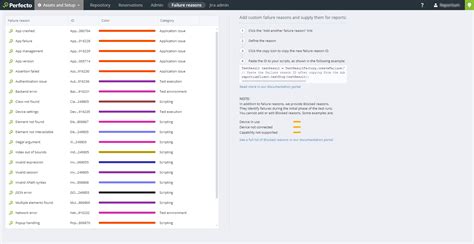 Manage Failure Reasons