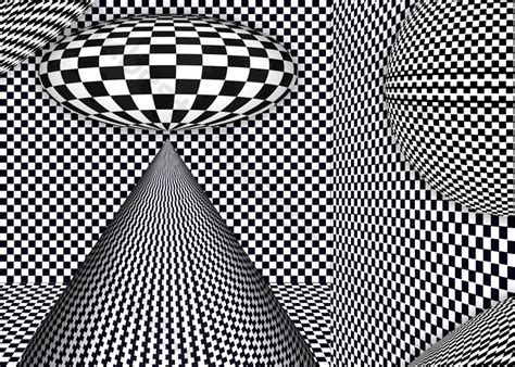 White Geometric Background Black And Optical Misalignment Psd Free