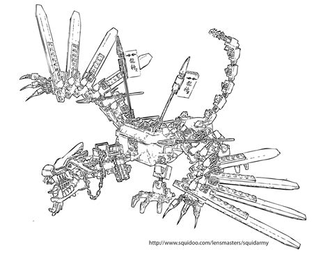 Lego Ninjago Mech Battle Coloring Pages Lego Ninjago Mech Battle Coloring Pages