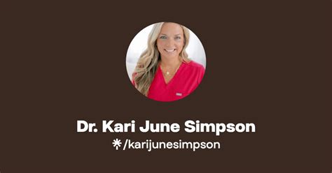 Dr Kari June Simpson Instagram Facebook Tiktok Linktree