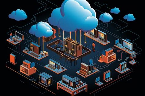 An Illustration Showing The Concept Of Serverless Computing In The